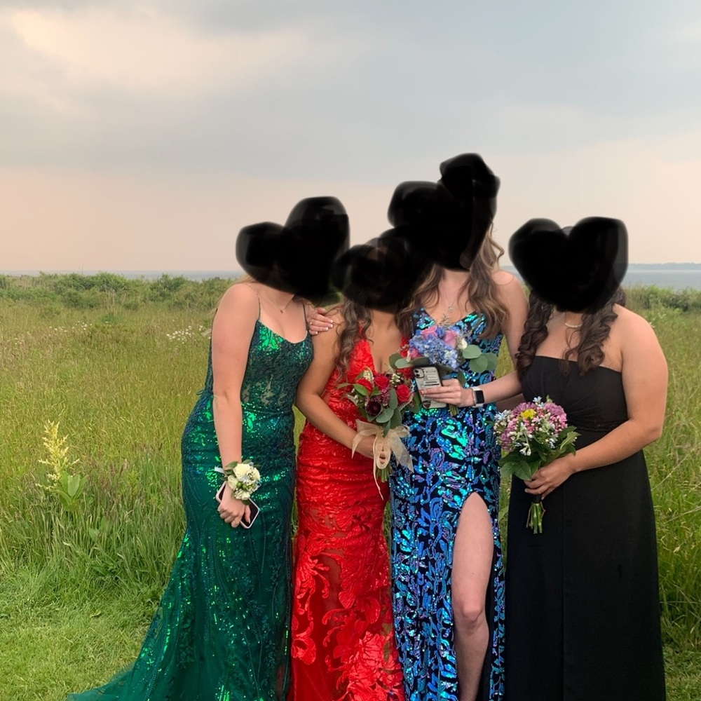 Jovani Formal Red Sequined Dress Prom - Gem